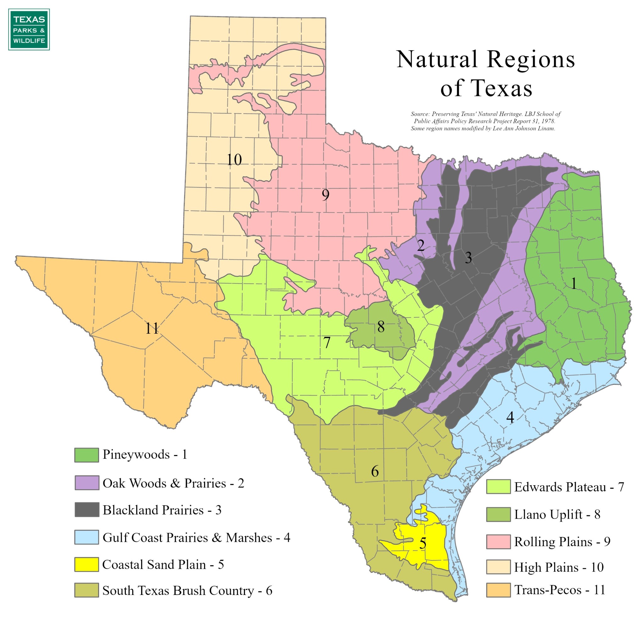 Chapter 5 – Ecoregions of Texas – Texas Wildlife Science