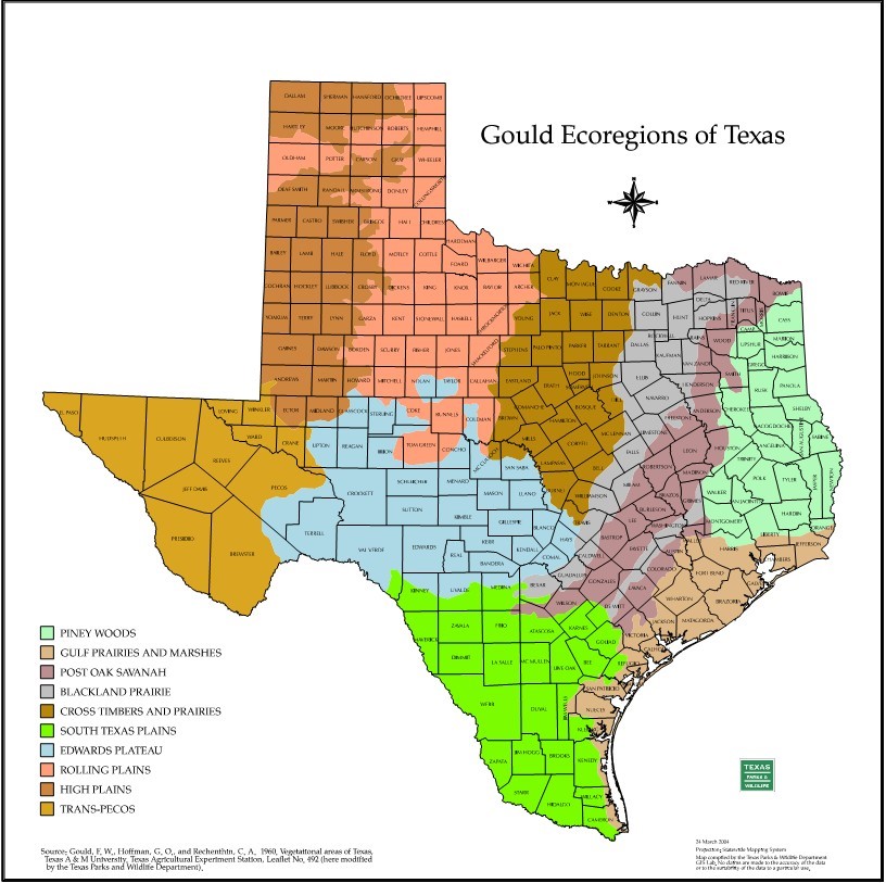 Chapter 5 – Ecoregions of Texas – Texas Wildlife Science